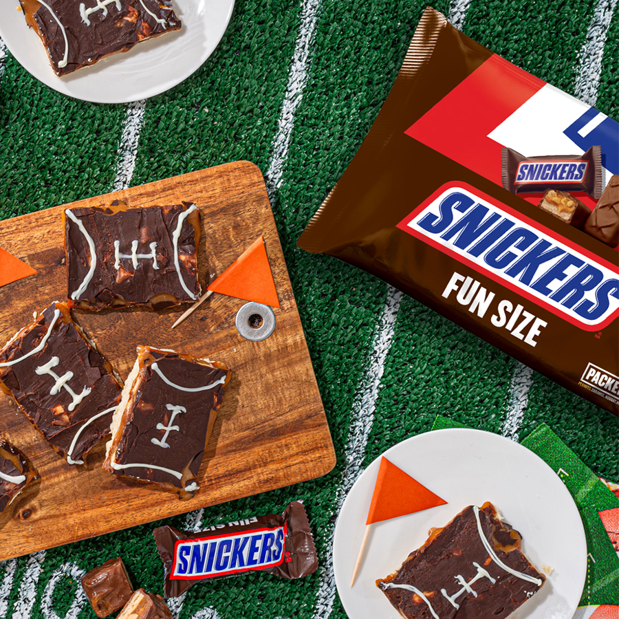 SNICKERS® Caramel Shortbread Bars Recipe from H-E-B