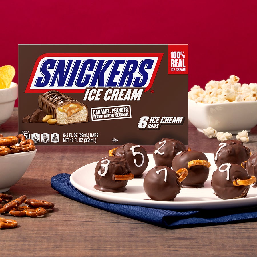 SNICKERS® Ice Cream Cookie Dough Helmets Recipe from H-E-B SNICKERS® Ice Cream Cookie Dough Helmets Recipe from H-E-B