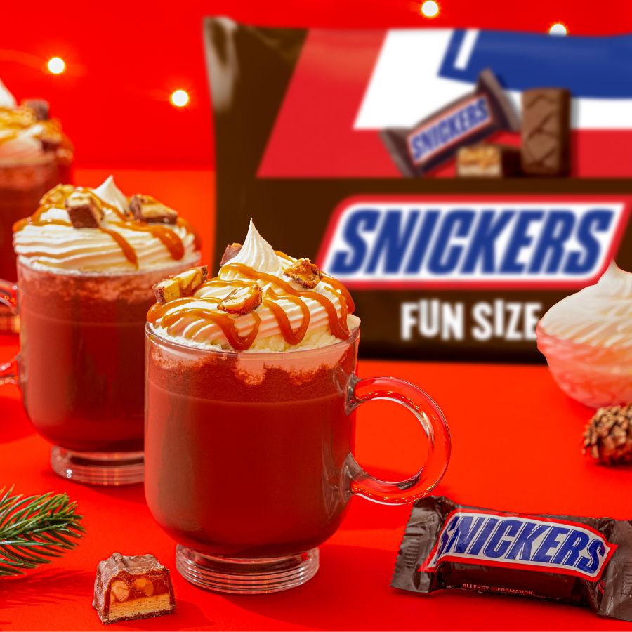 SNICKERS® Peanut Butter Hot Chocolate Shooters Recipe from H-E-B