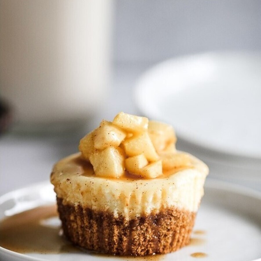 Mini Caramel Apple Cheesecakes Recipe from H-E-B